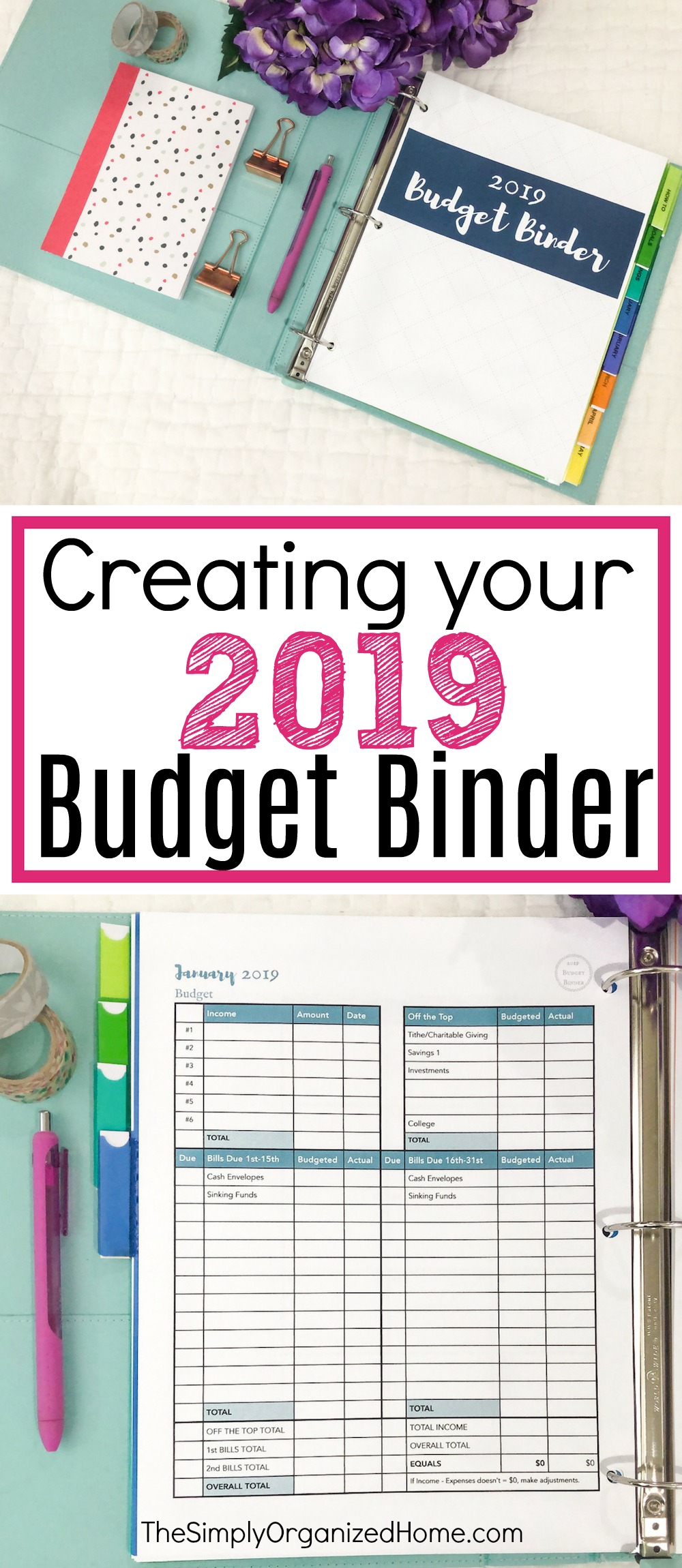 Creating Your 2019 Budget Binder The Simply Organized Home Creating Your 2019 Budget Binder The Simply Organized Home